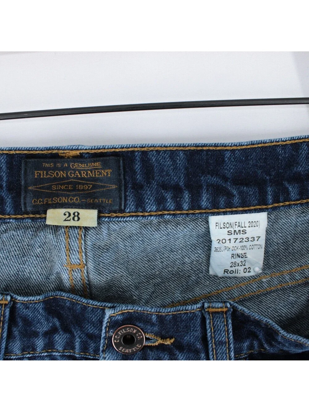 Filson | Jeans | Filson Jeans Mens 28x32 Blue Rinse Slim Straight Leg ...